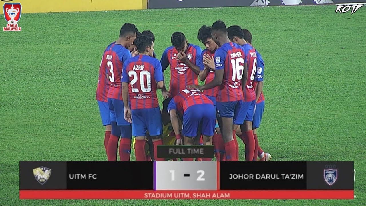 UiTM FC 1 - 2 Johor DT (Highlight HD - Piala Malaysia - 17/9/2019 ...