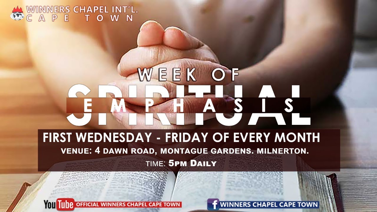 Week Of Spiritual Emphasis - Day 3 || Pastor Charles Oputa || 02092020 ...