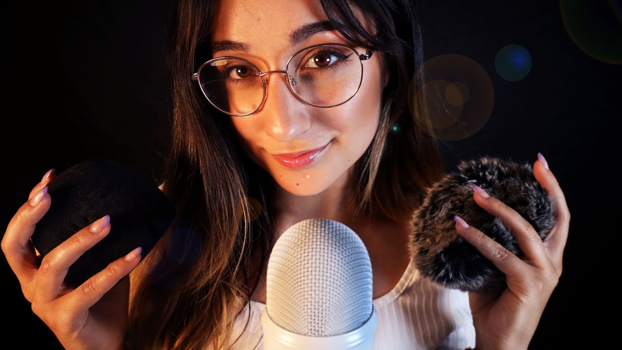 Asmr Super Relaxing Mic Scratching 😴 Nails On Mic Sponge Cover