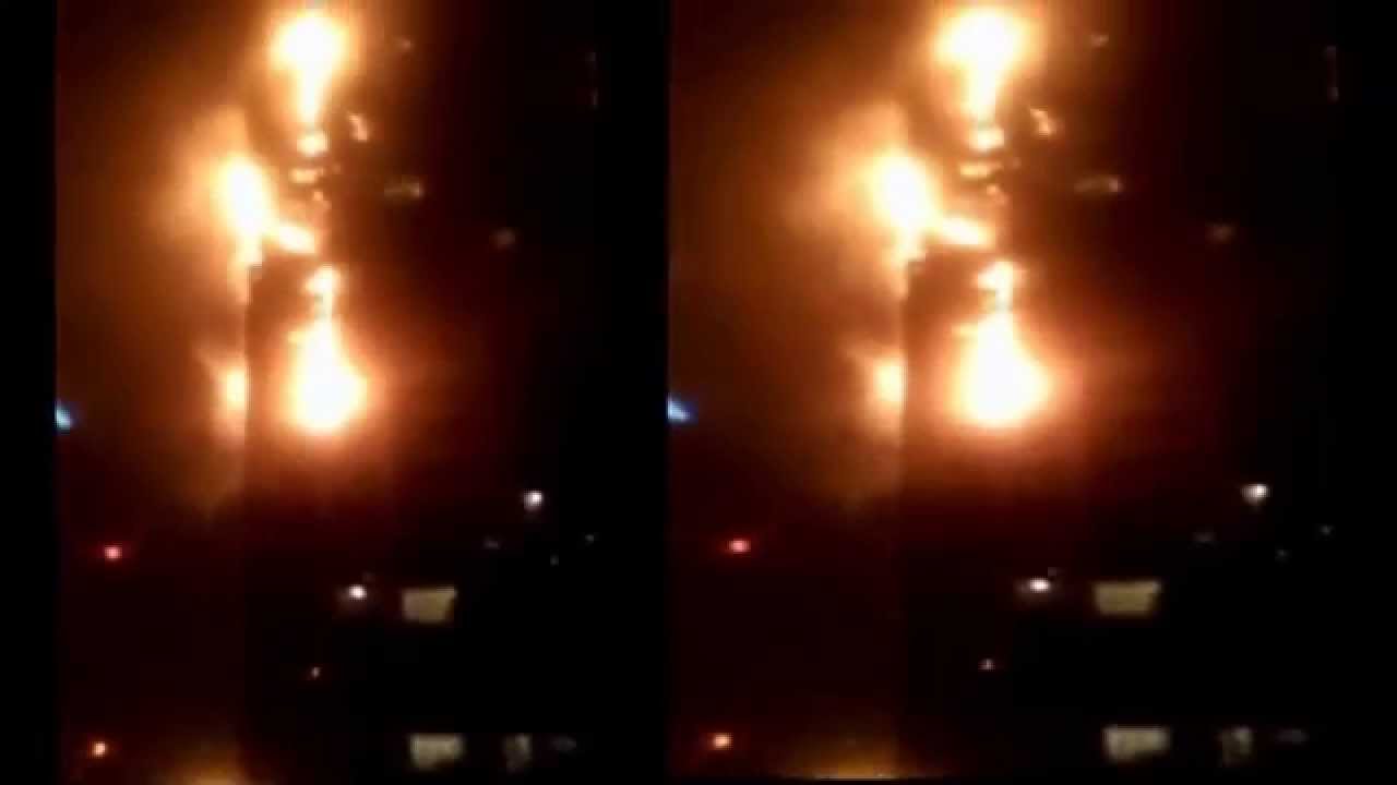 UntA Major Fire in Marina Torch Tower in Dubai | (Dubai) - YouTube