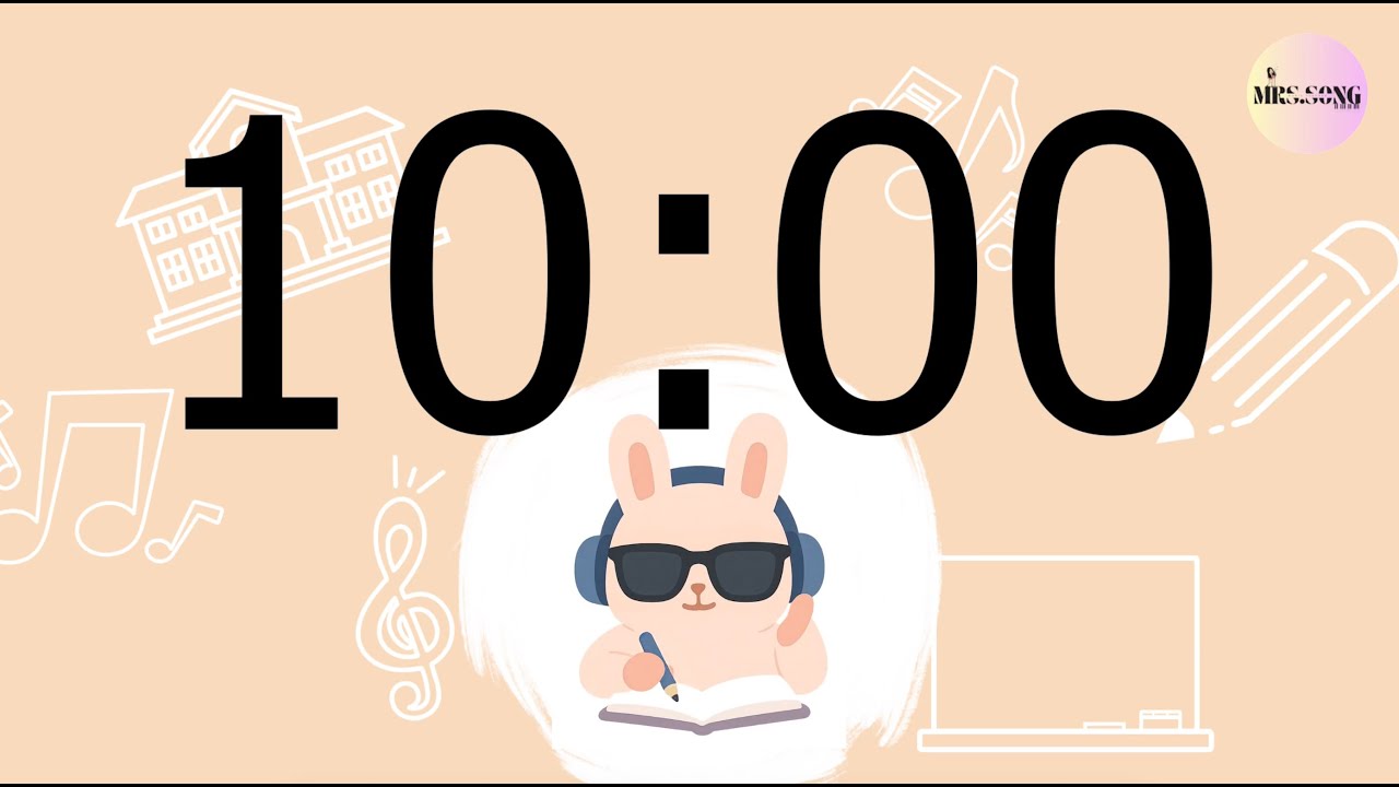 10-Minute Classroom Timer with Lofi Music | Focus & Chill Countdown ...