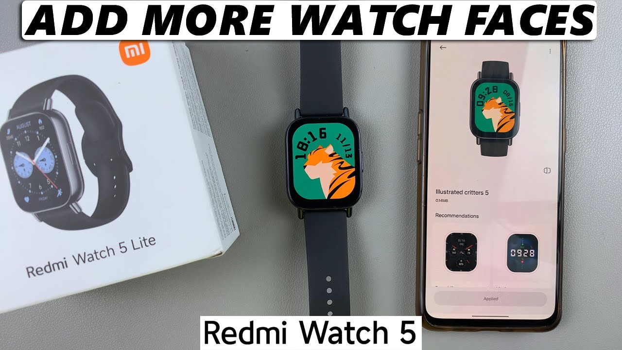 How To Download Additional Watch Faces On Redmi Watch 5 Lite - YouTube