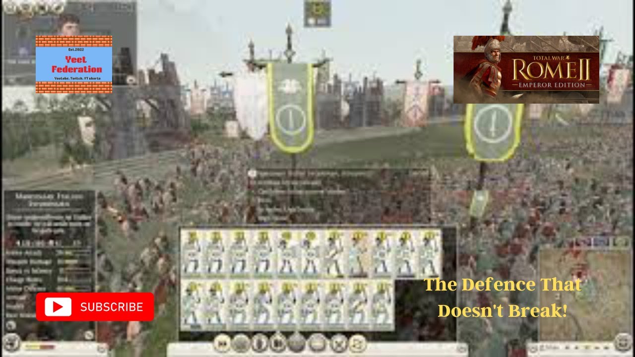 The Defence That Doesn't Break! /Total War: Rome II - YouTube