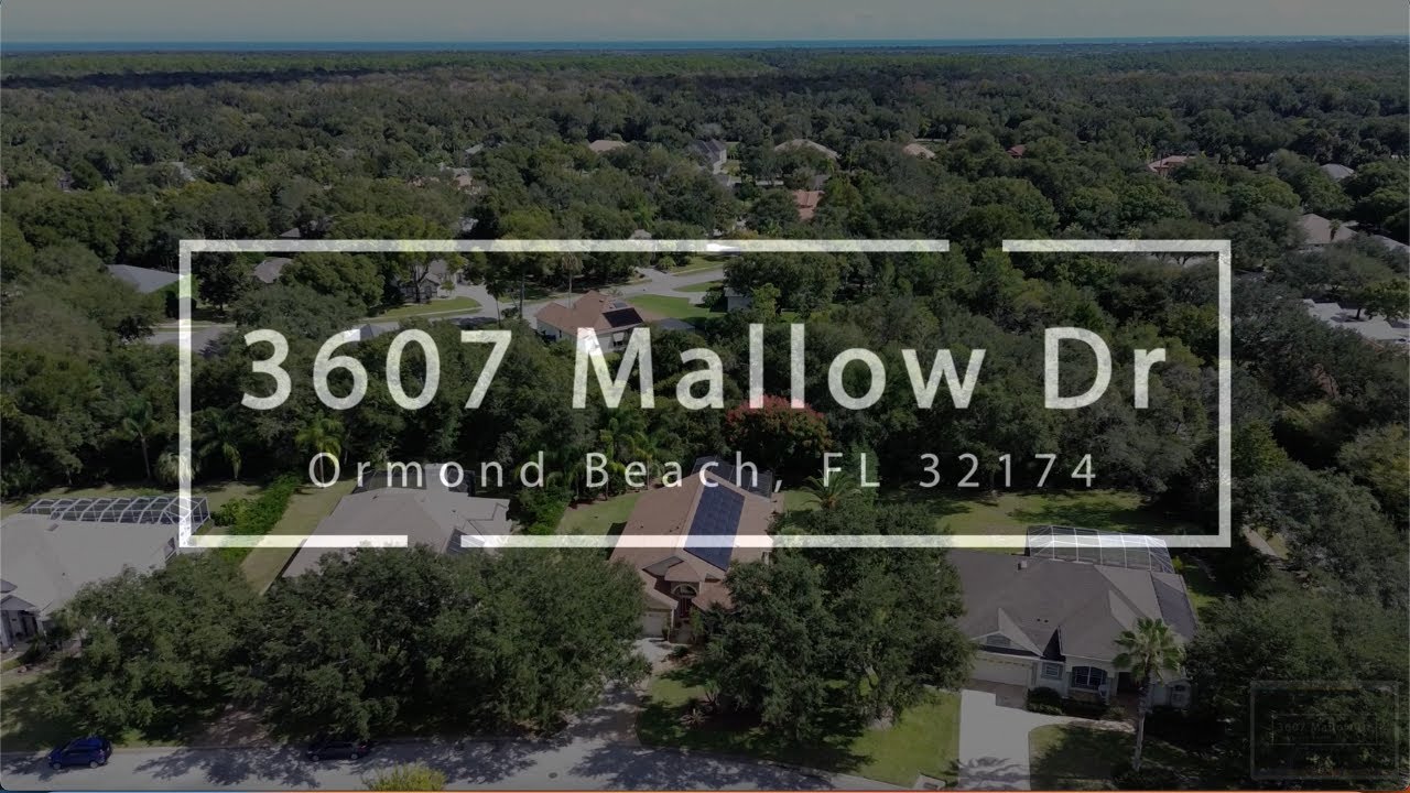 3607 Mallow Drive, Ormond Beach, FL 32174 - YouTube