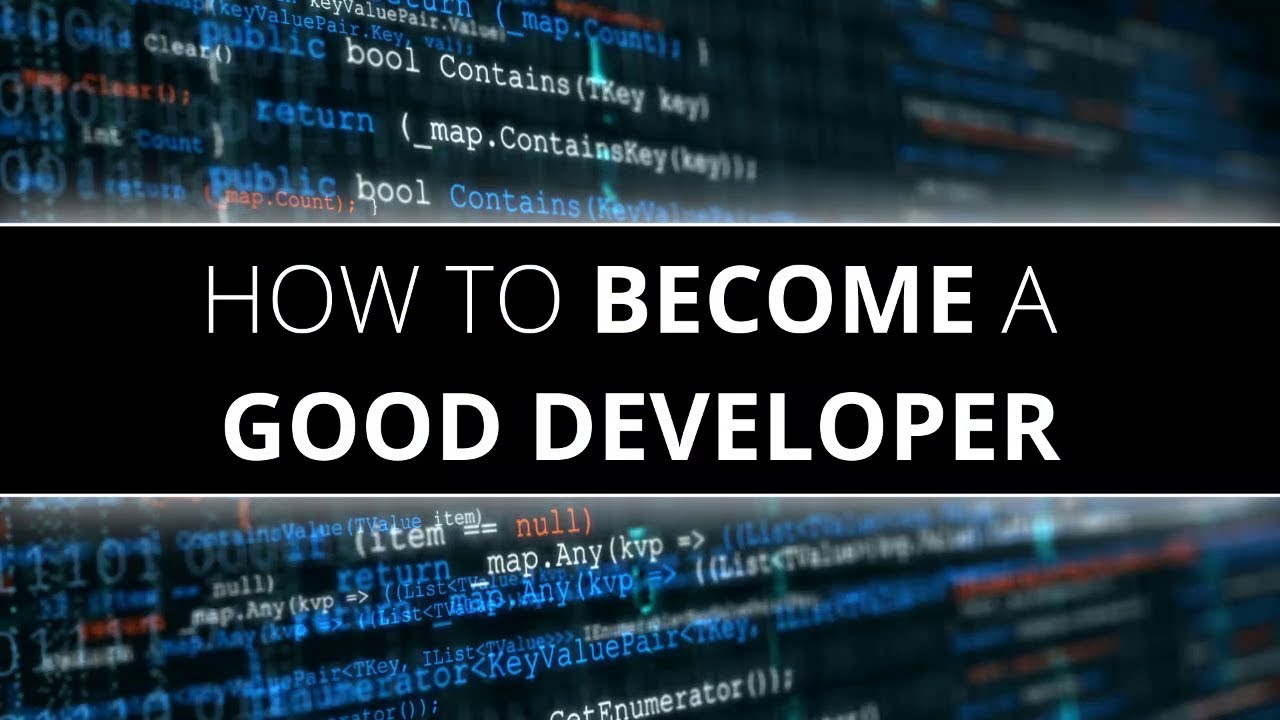 How to become a Good Developer in any programming language - YouTube