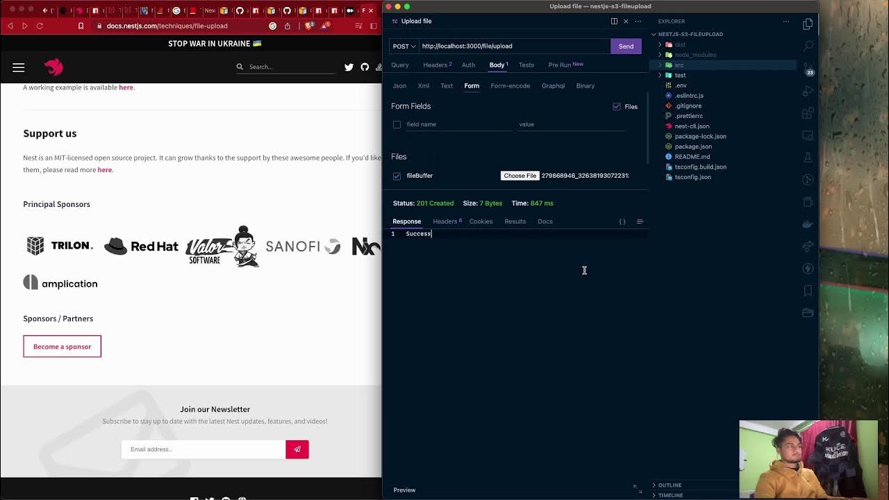 Nestjs streams | AWS s3 bucket file upload - YouTube