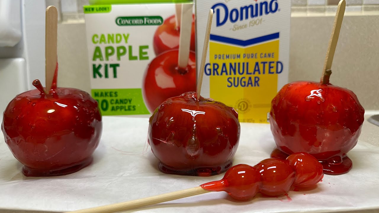 AT HOME WITH D&A LIVE: Candy Apple Making and a salad. - YouTube
