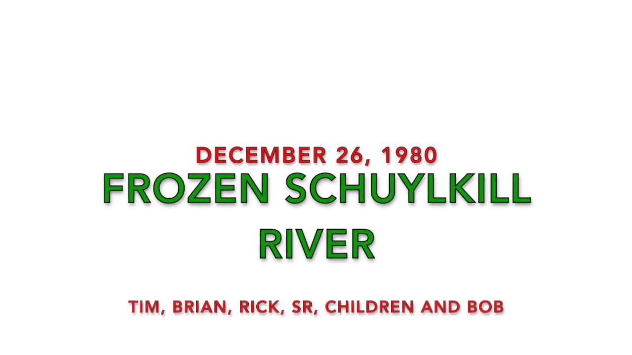 Frozen Schuylkill River December 26, 1980 - YouTube