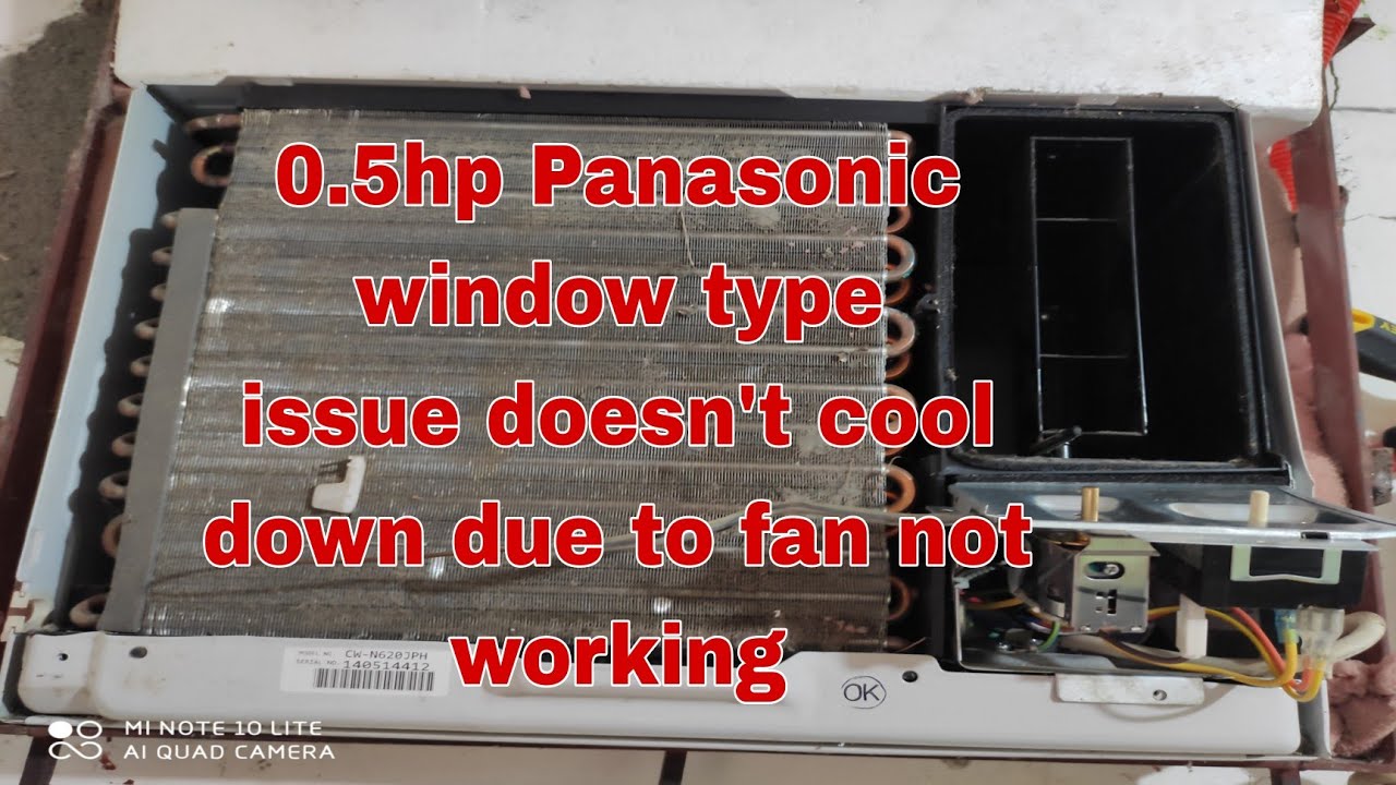 How to fix 0.5hp window type ACU, Panasonic issue doesn't cool down due ...