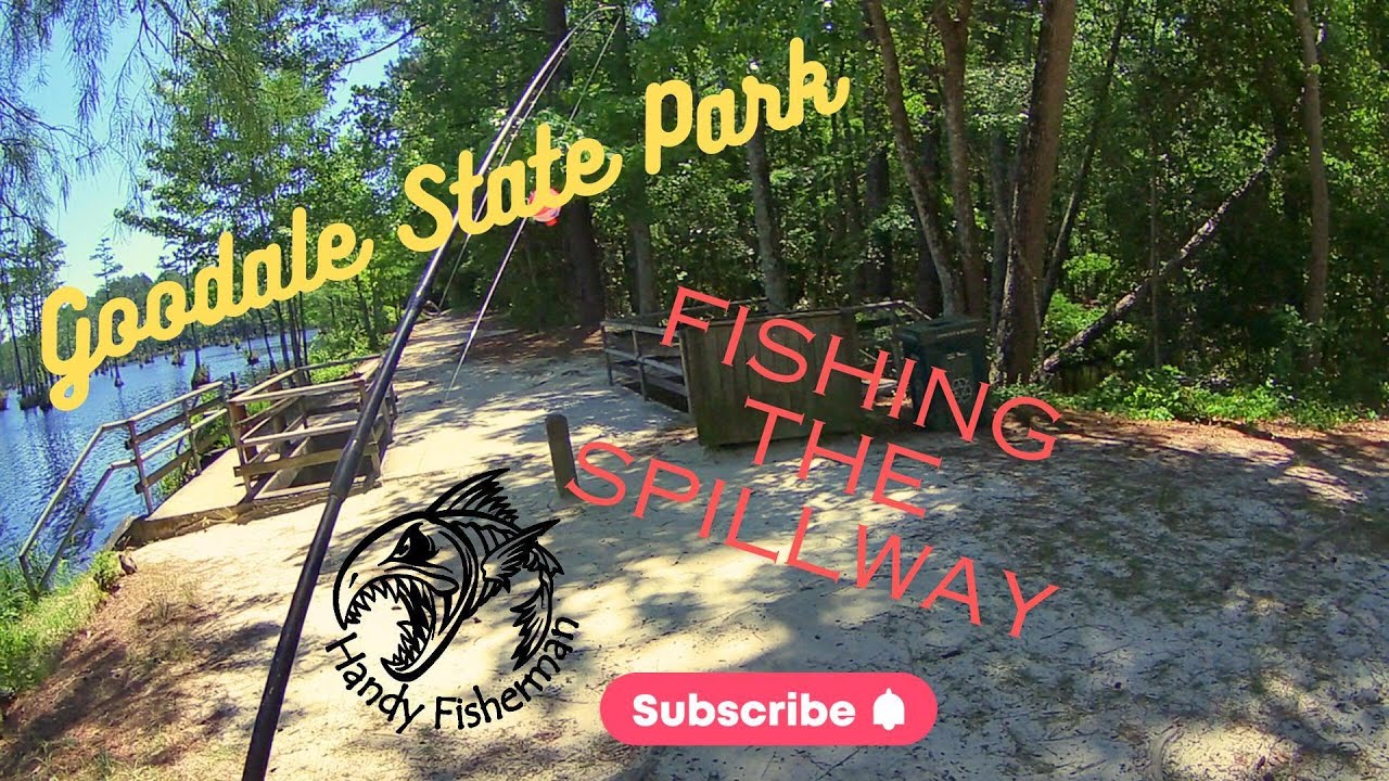 Fishing the Spillway at Goodale State Park - YouTube