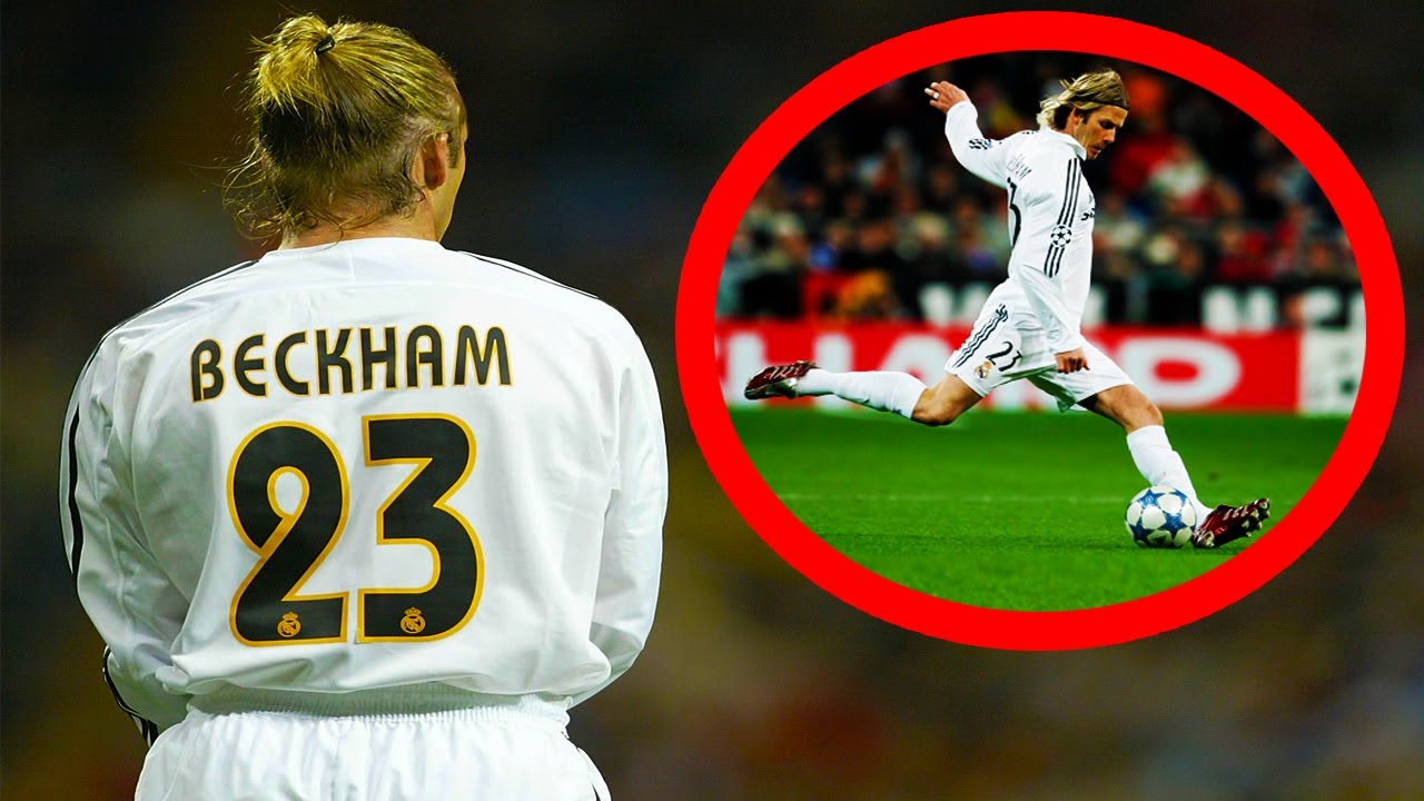 David Beckham Free Kick Goals in Real Madrid - YouTube