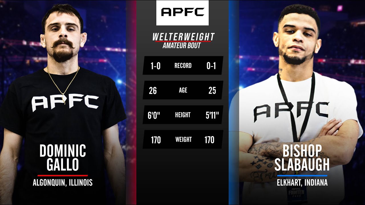 APFC 4: DOMINIC GALLO VS BISHOP SLABAUGH | #MMA #FULLFIGHT - YouTube