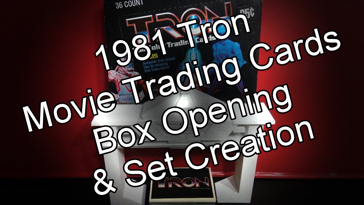 1981 Tron card box opening - YouTube