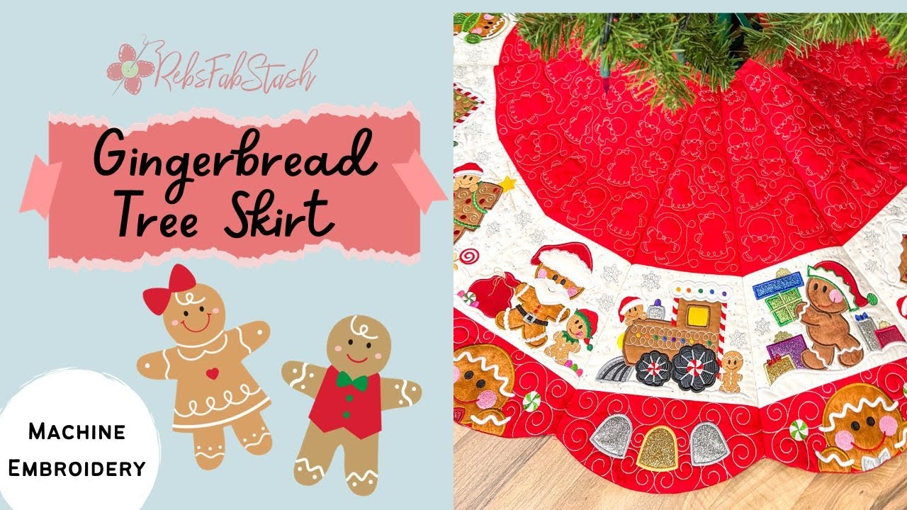 Gingerbread Tree Skirt full video - YouTube