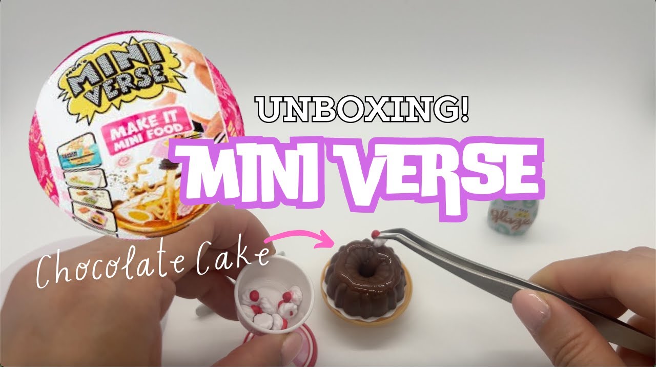 Unboxing and Making MiniVerse*Choco Cake*MAKE IT MINI FOOD*(ASMR) - YouTube