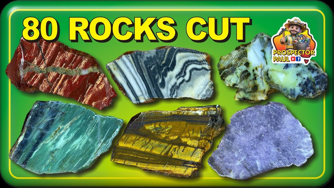 I Cut 80 Rocks to See What's Inside #crystals #gemstone #rockhounding # ...
