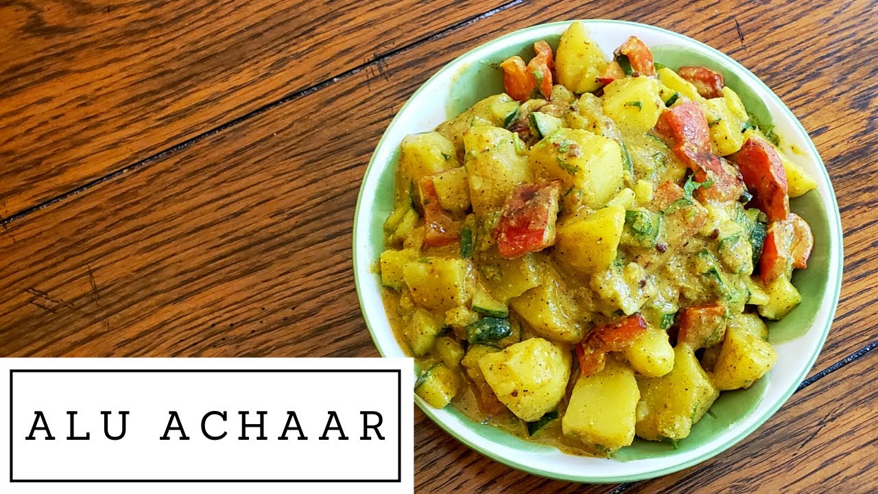 Alu Achar | Nepali Potato Salad | *VEGAN* | Alu ko Achaar Recipe ...