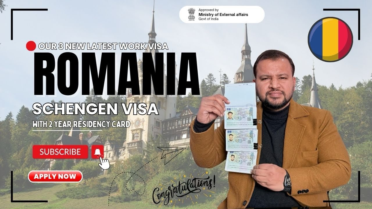 Our 3 New Romania 🇷🇴 visa. Schengen visa with 2 years residency card ...