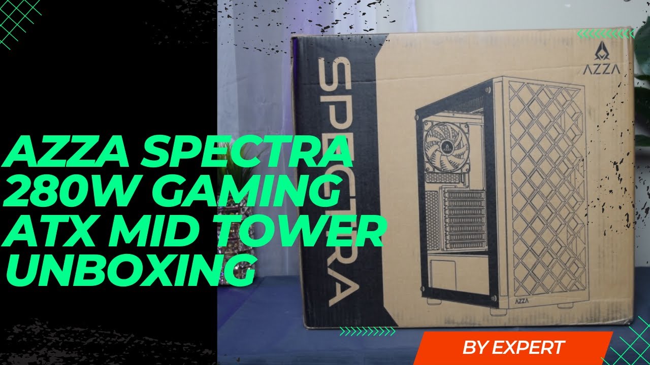 AZZA Spectra 280W Gaming ATX Mid Tower / UNBOXING 2023 - YouTube
