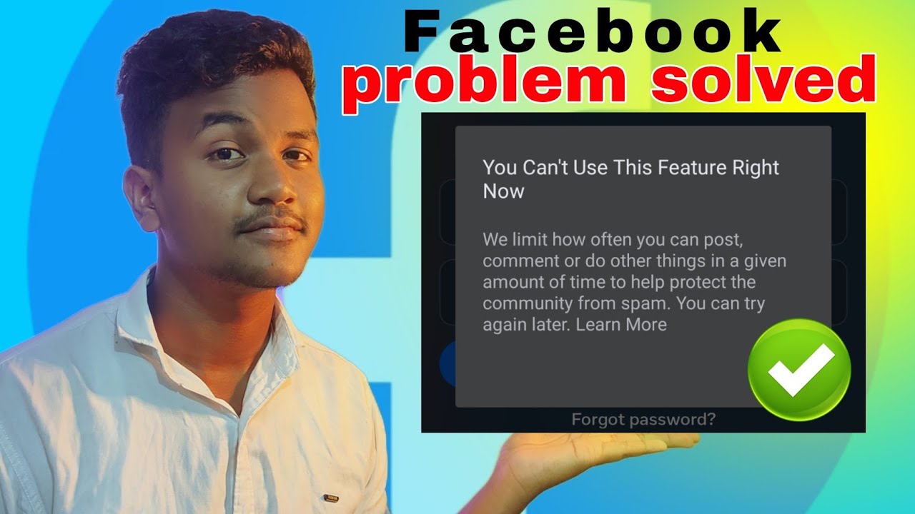 You Can't Use This Feature Right NowWe | Facebook problem solved 👍 ...