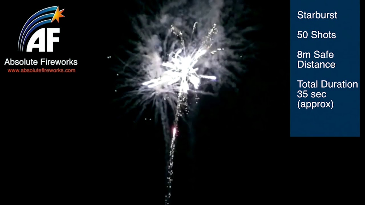 Starburst Barrage From Absolute Fireworks - YouTube