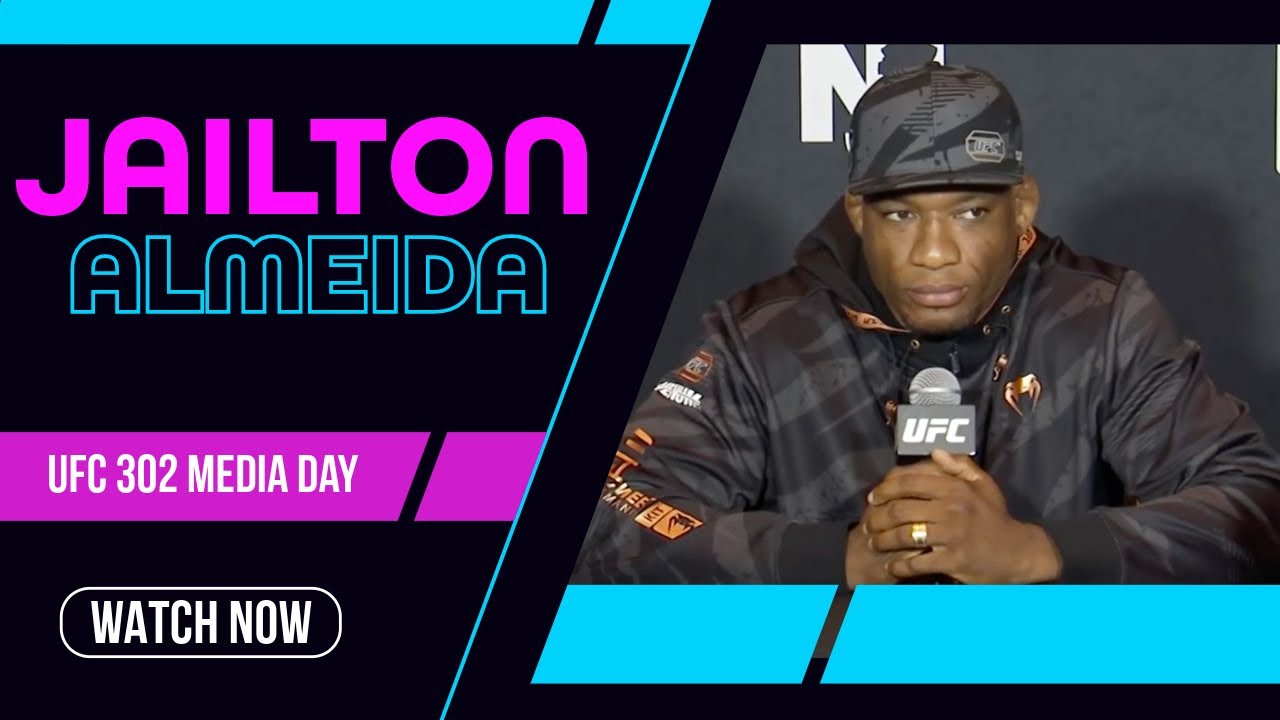 Jailton Almeida full UFC 302 pre-fight interview - YouTube