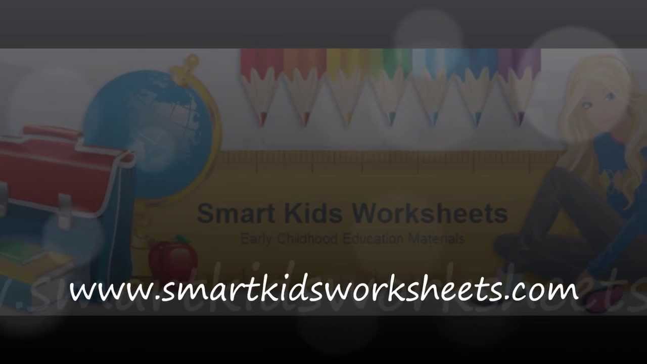 Smart Kids Worksheets - YouTube