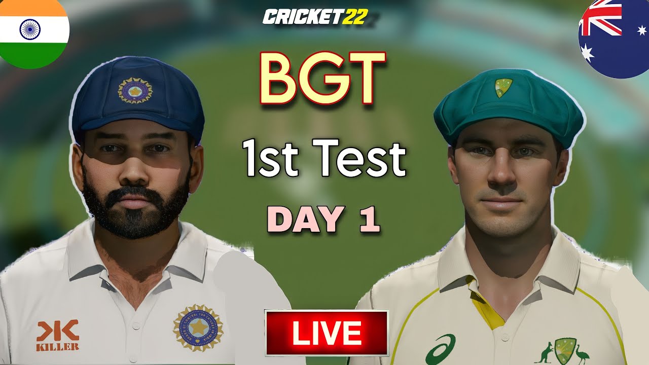 🔴Live - India vs Australia 1st Test Match Day 1 - Border Gavaskar ...