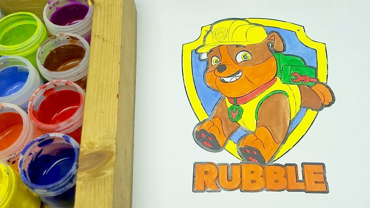 Learn Colors with Watercolor Painting | Colors for kids with Paw Patrol ...