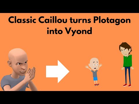 Classic Caillou turns the Plotagon world into Vyond S3 EP21