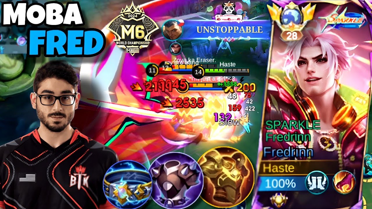 I Tried @MobaZane1 New Fredrinn M6 Build and Emblem in Solo Rank - YouTube