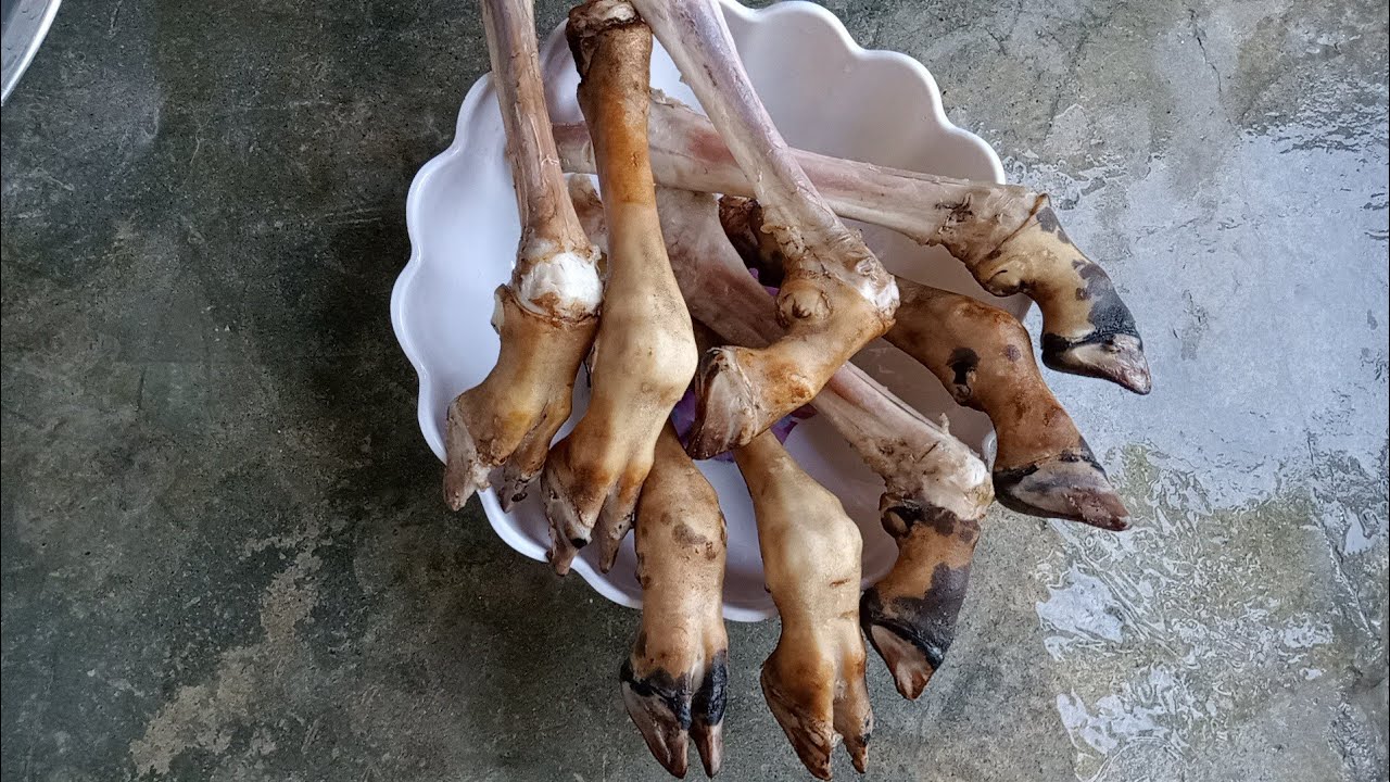 Eid special Trotters Recipe at home (How to clean wash and cutting the ...