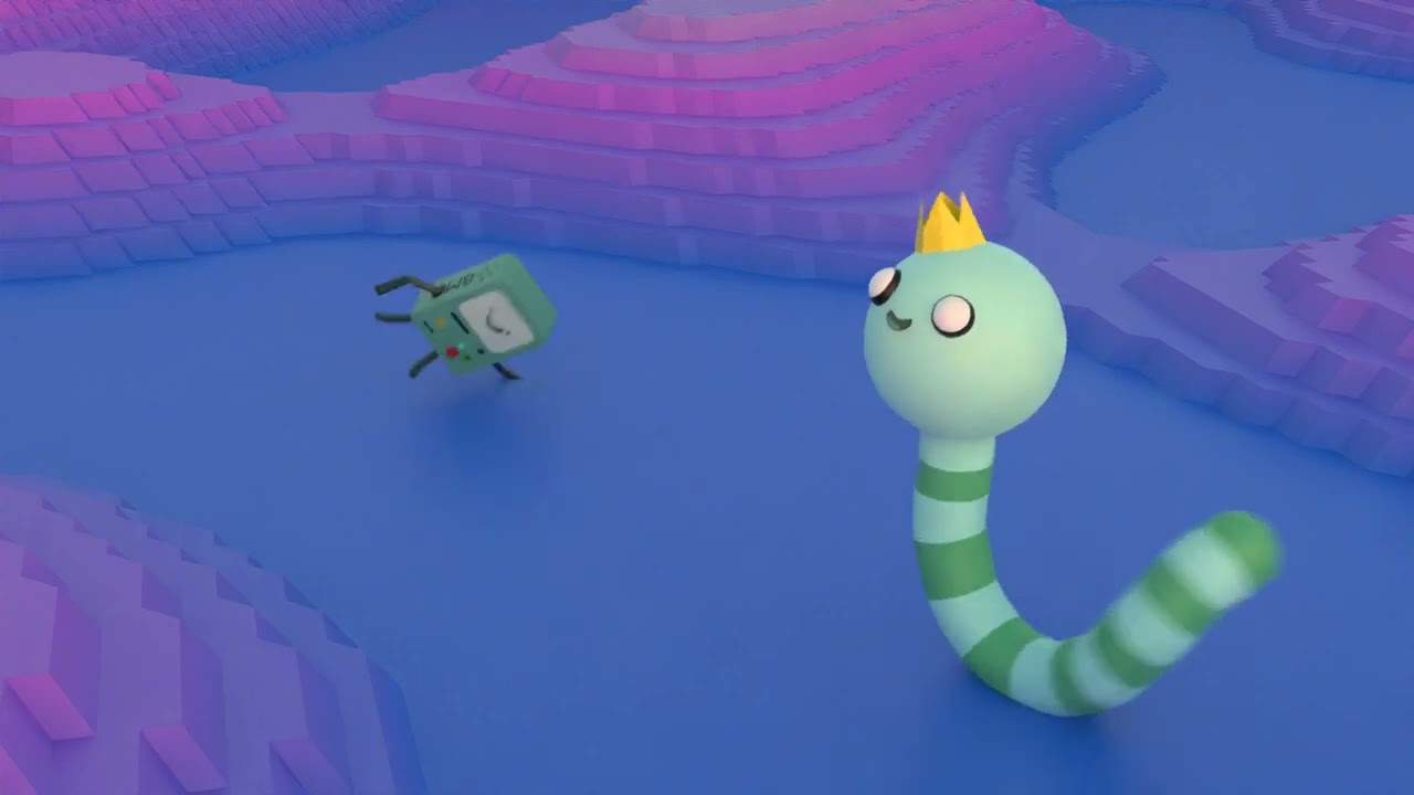 BMO break-dancing, but King worm dances too - YouTube