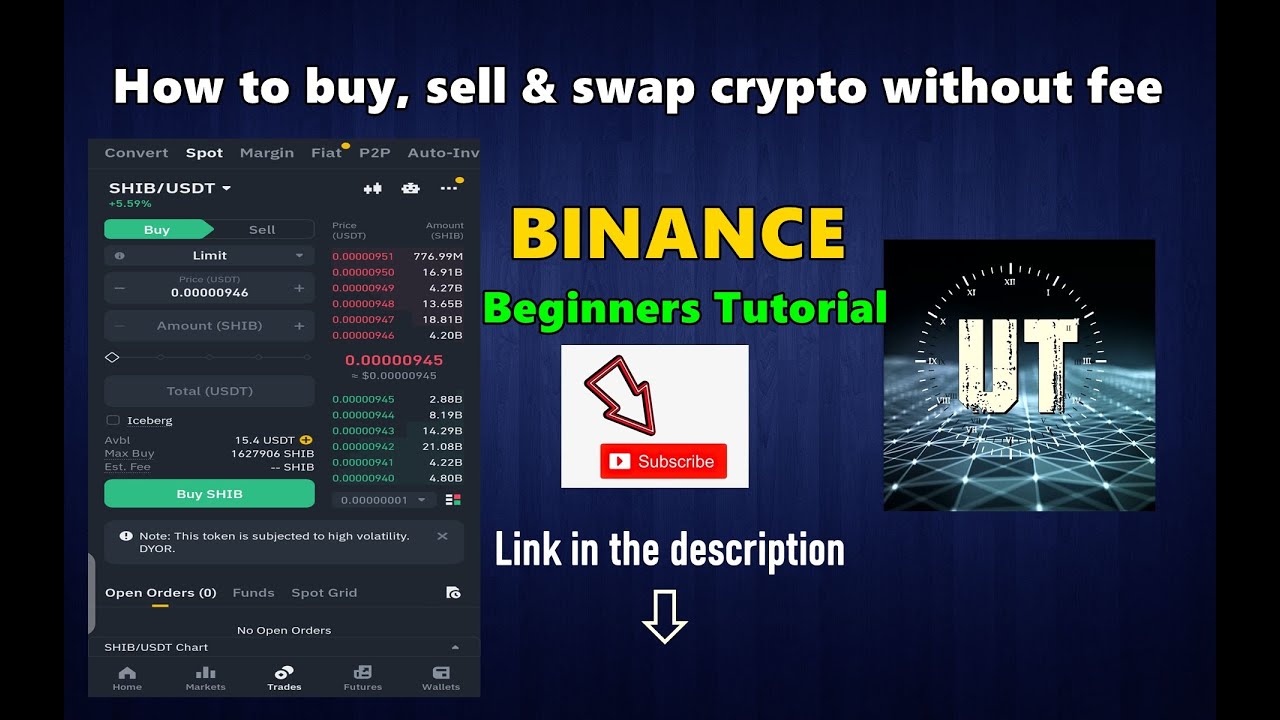 Binance Beginner Turtorial | How to buy,sell and swap crypto without ...