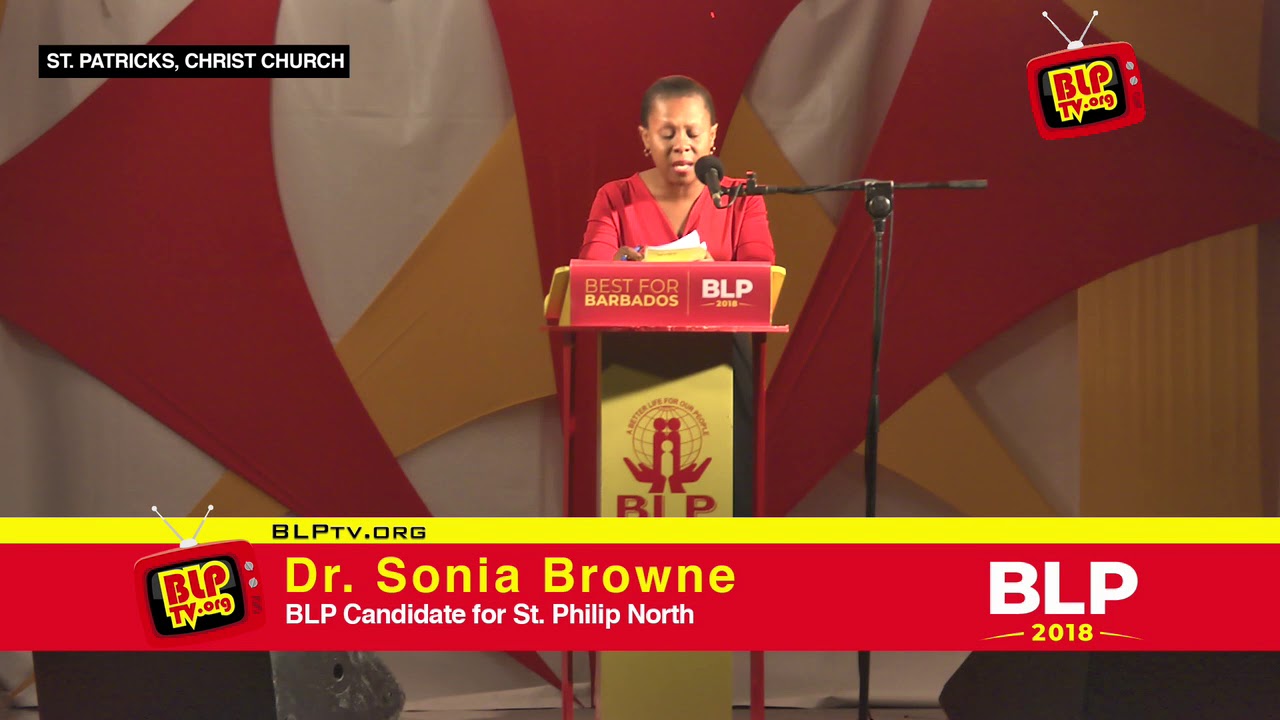 Dr. Sonia Browne candidate for St. Philip North speaking at St ...