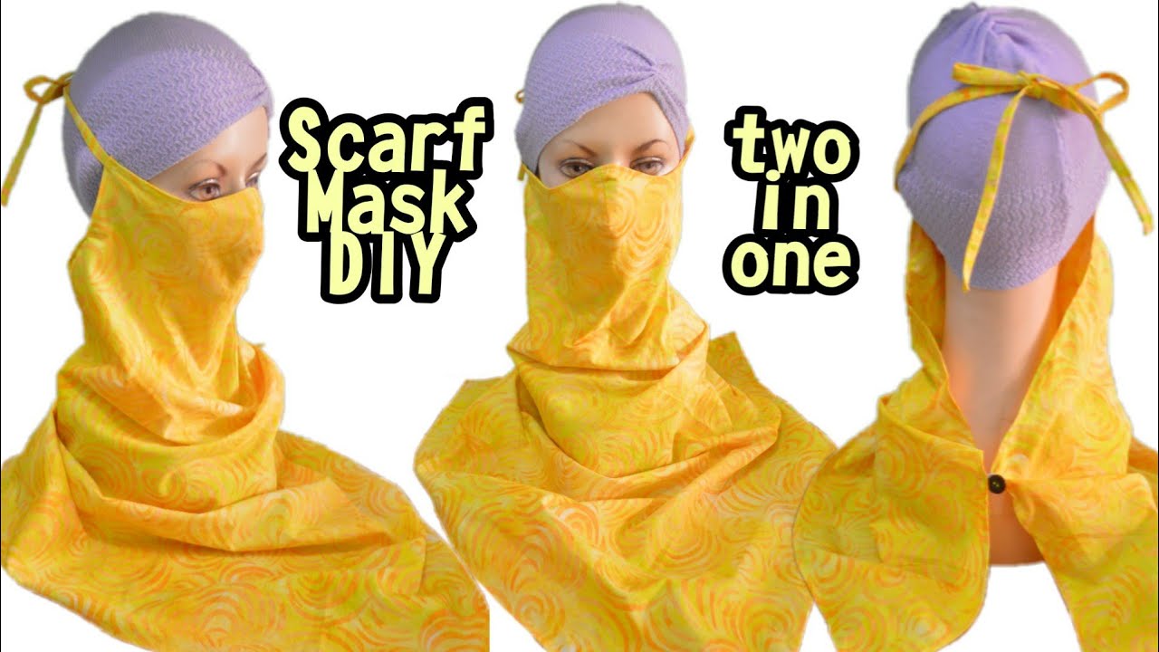 Scarf Face Mask Sewing DIY - YouTube