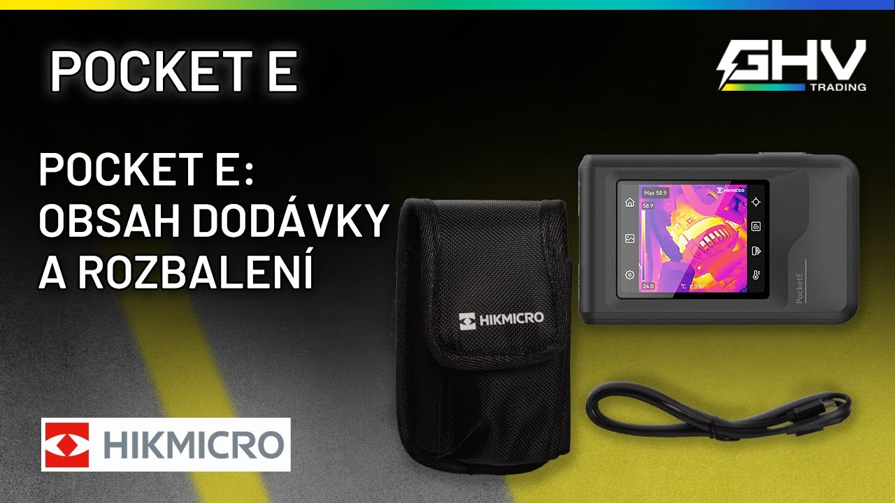Hikmicro PocketE - co vše obdržíte při nákupu kapesní termokamery - YouTube