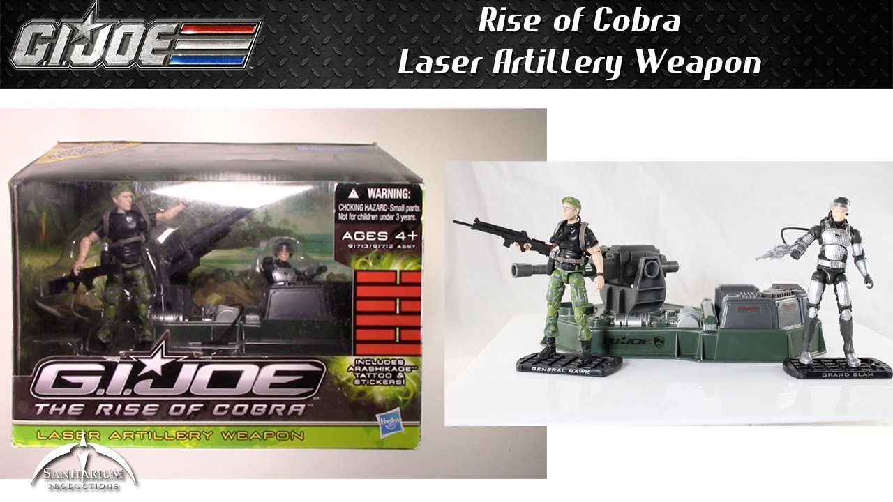 G.I. Joe Rise of Cobra Laser Artillery Weapon Unboxing and Review - YouTube