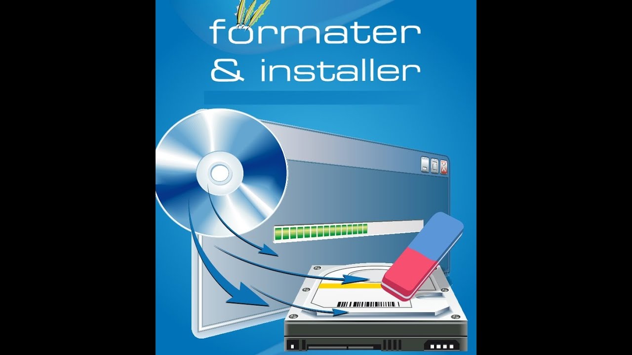 كيفاش نفورمتي الحاسوب بوحدي/كيفية تثبيت ويندوز/ مسح وإعادة التثبيت ...