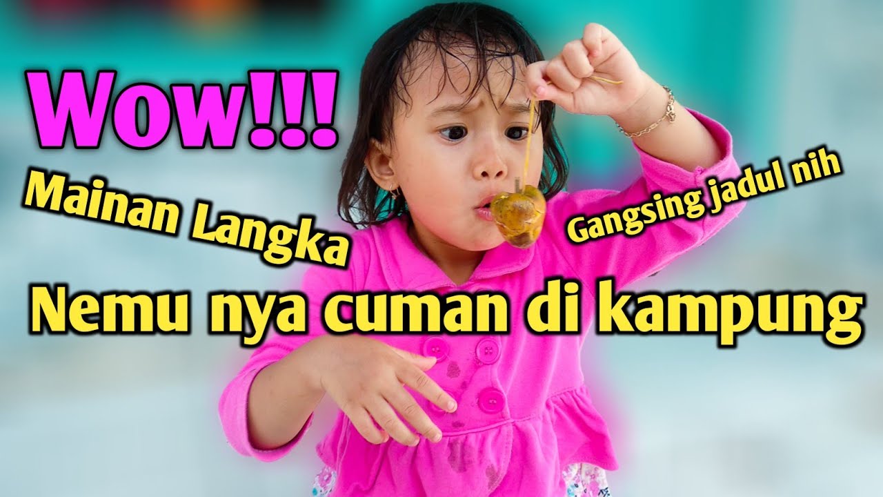Mainan tradisional 💞 gangsing tembuluk kelapa - YouTube