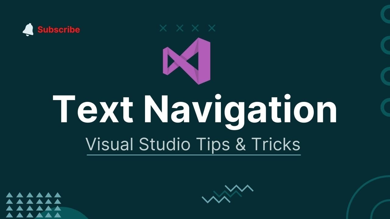 Text Navigation in Visual Studio - Visual Studio Tips & Tricks - YouTube