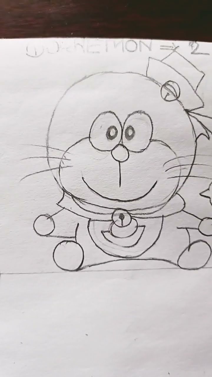 cute Doraemon ki drawing part 2 - YouTube