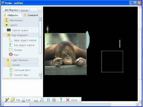 Yenka Science - Physics - Ray Diagrams - YouTube