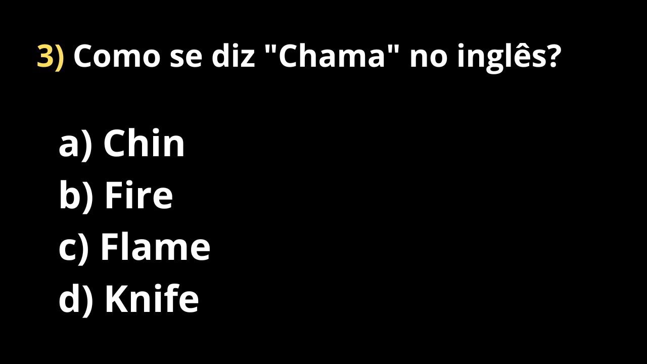 QUIZ DIVERTIDO PARA TREINAR SEU INGLÊS - YouTube