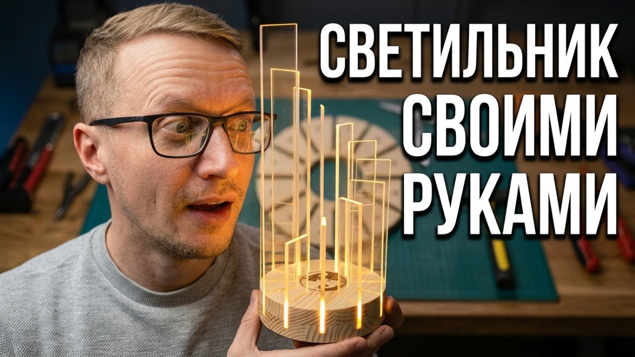 DIY Wooden & Acrylic DESK Lamp || How to protect - YouTube