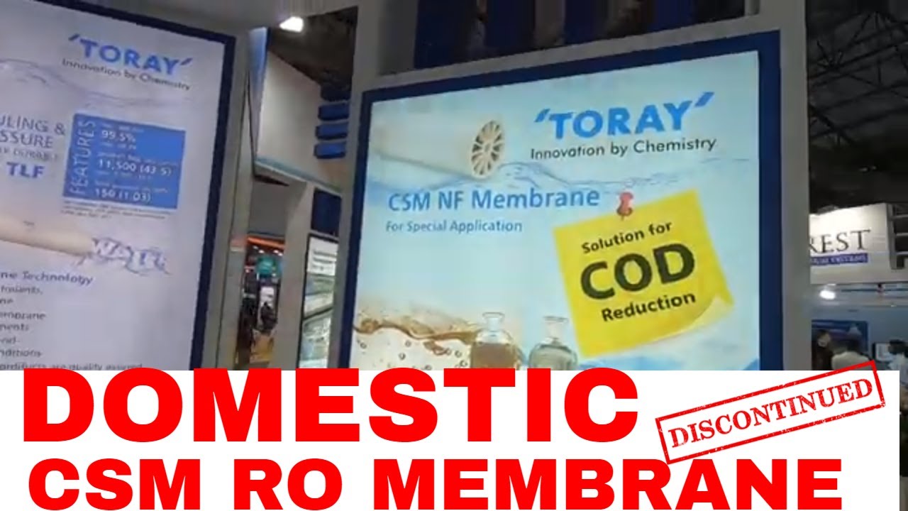 CSM - TORAY STOPS DOMESTIC RO MEMBRANES MANUFACTURING - YouTube