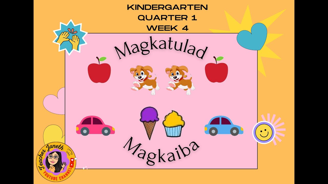 Nakikilala Ko ang Magkatulad / Nakikilala ko ang Magkaiba /KINDERGARTEN ...