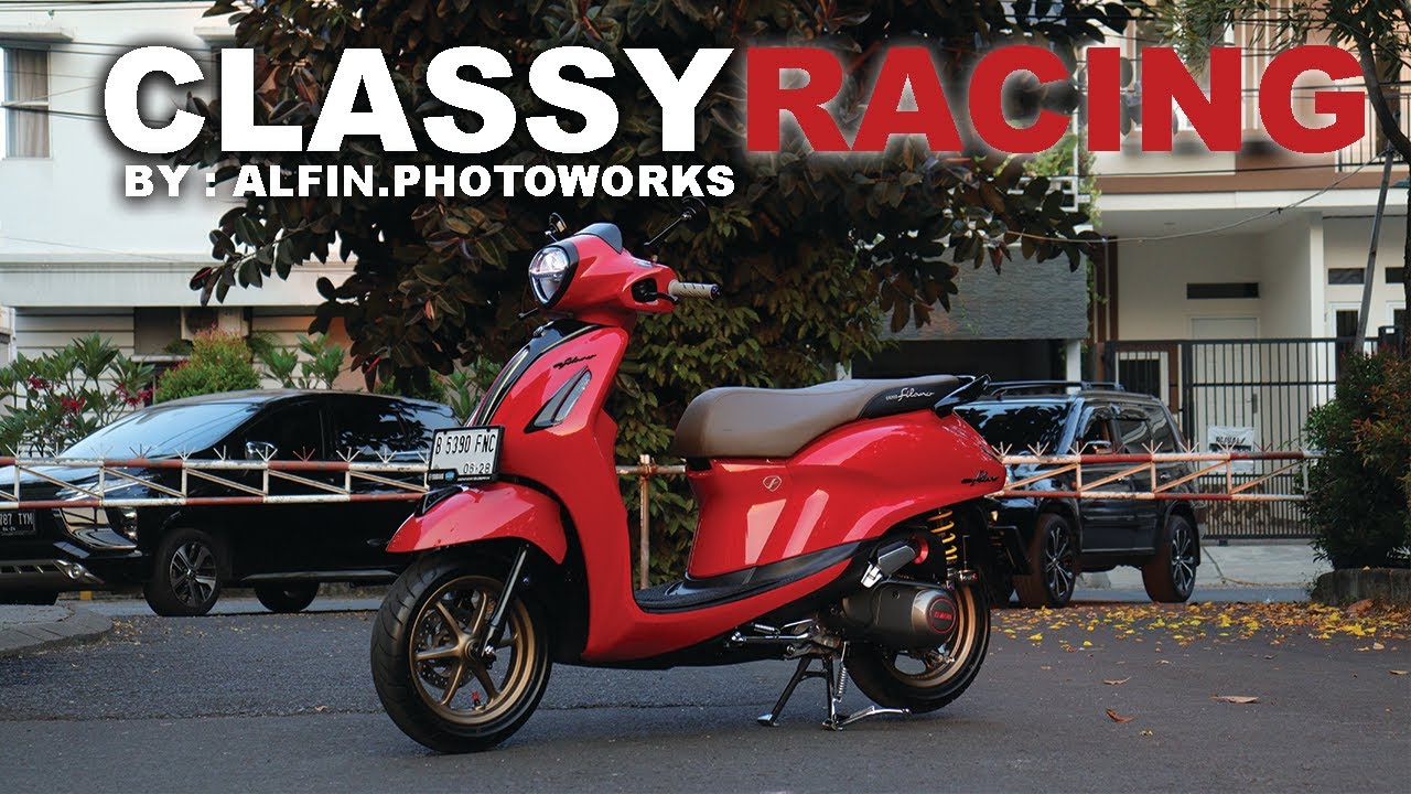 REVIEW MODIFIKASI YAMAHA GRAND FILANO ALA ALA RACING - YouTube