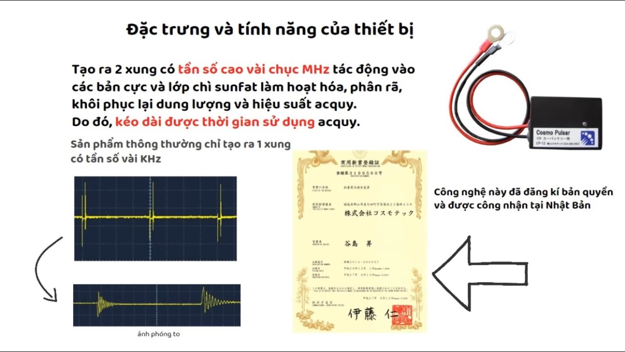 Cosmo Pulsar – Thiết bị kéo dài tuổi thọ Ắc quy - YouTube