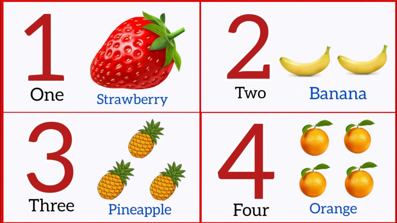 Learn English Numbers 1 to 10 with Speling। Numbers Names 1 to 10 with ...